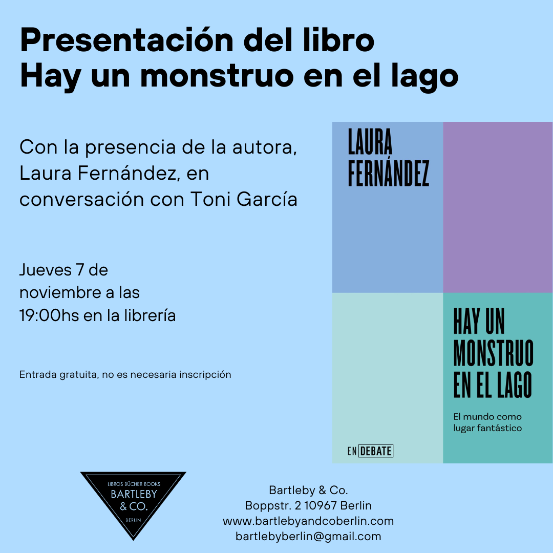 Presentación del libro Hay un monstruo en el lago - Bartleby & Co.