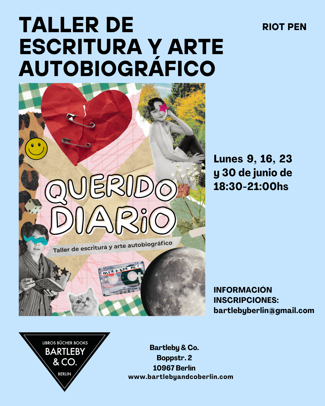 Taller de escritura y arte autobiográfico - Bartleby & Co.